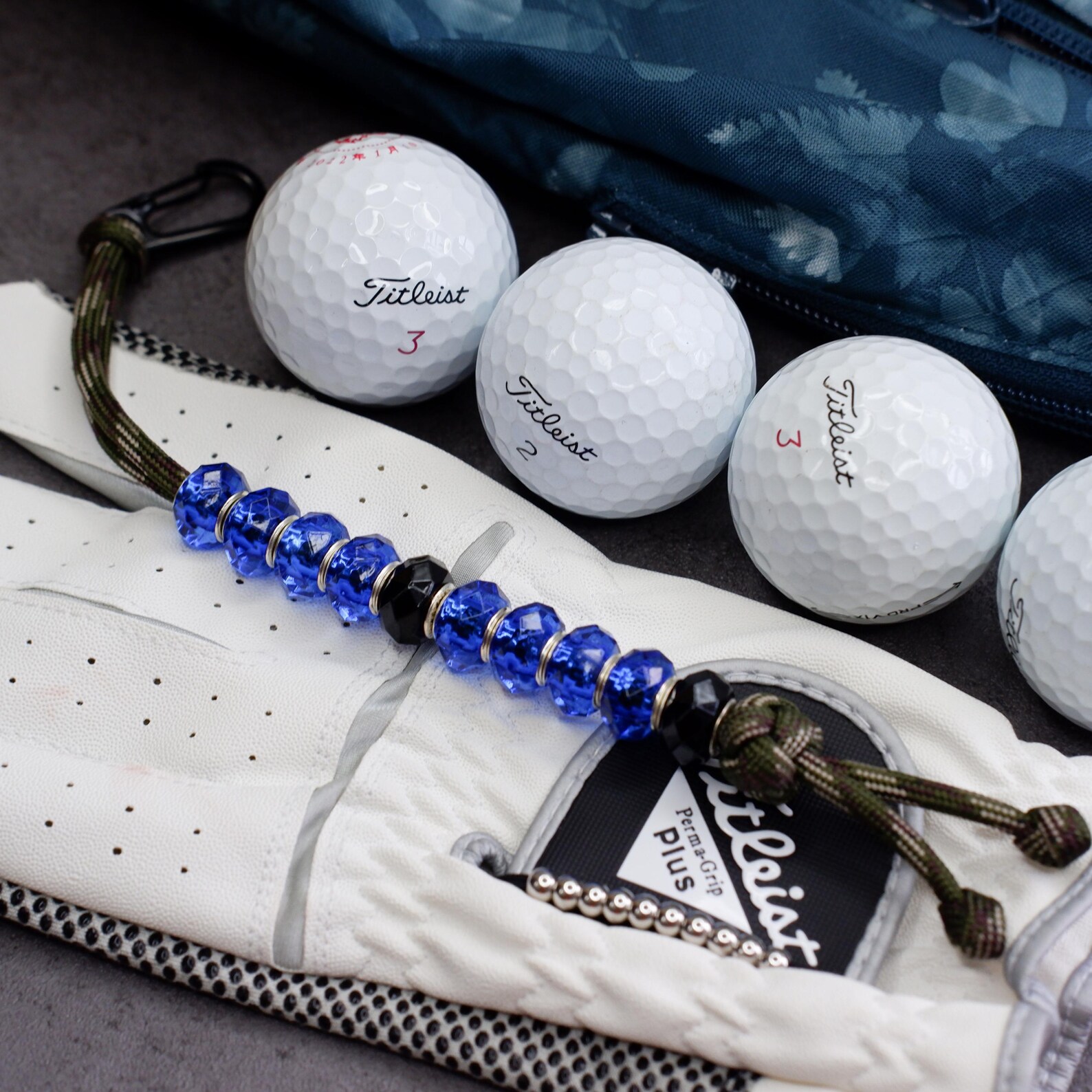 Yellow Golf Beads Count Stroke Score Counter, Durable 550 Lbs Paracord ...