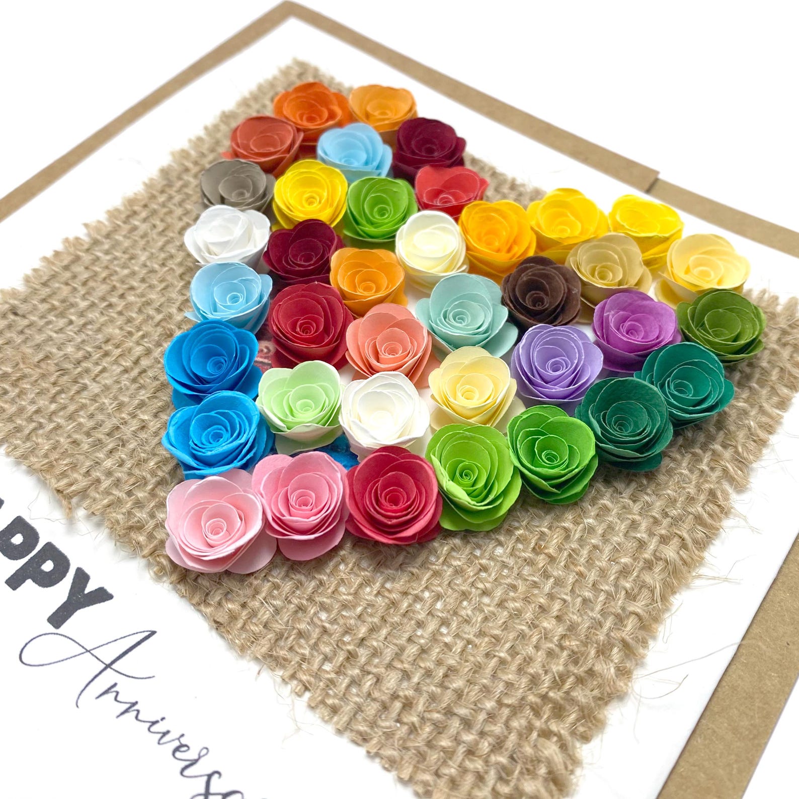 Love Anniversary Quilling Card, Romantic LOVE Anniversary Card for ...