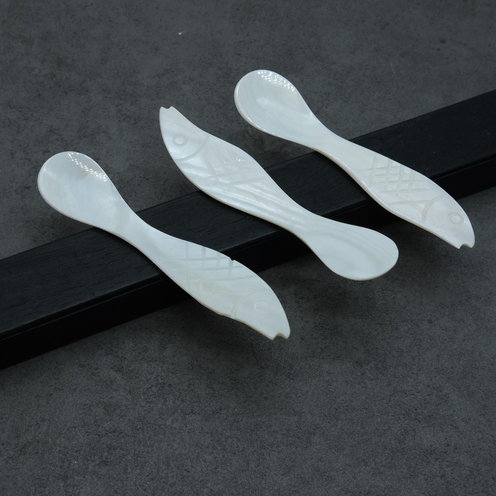 Handmade Mother of Pearl Caviar Spoon, Caviar Spoon With Fish Handle ...