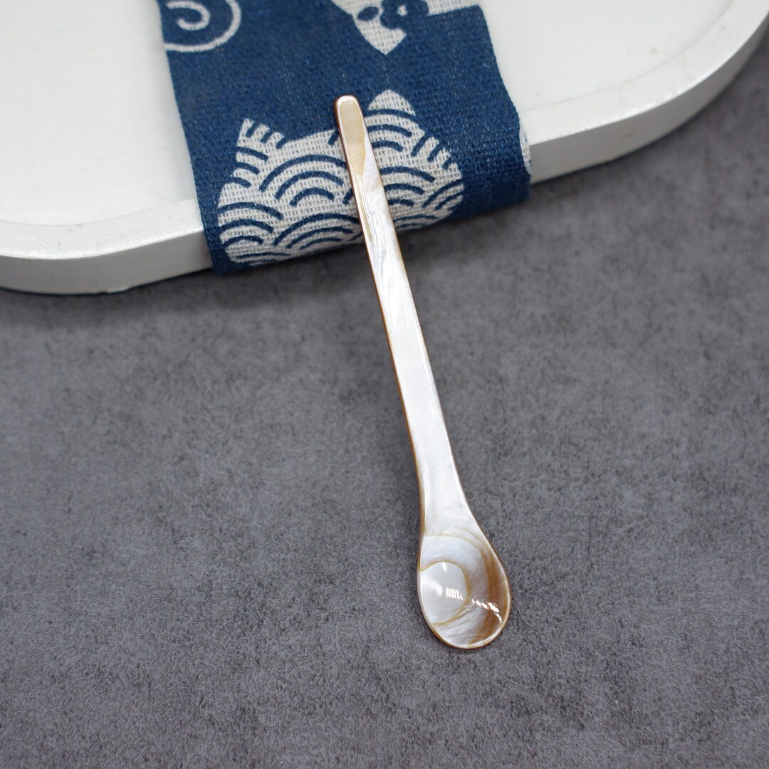 Handmade Mother of Pearl Caviar Spoon, Classic Small Spoon, Shell ...