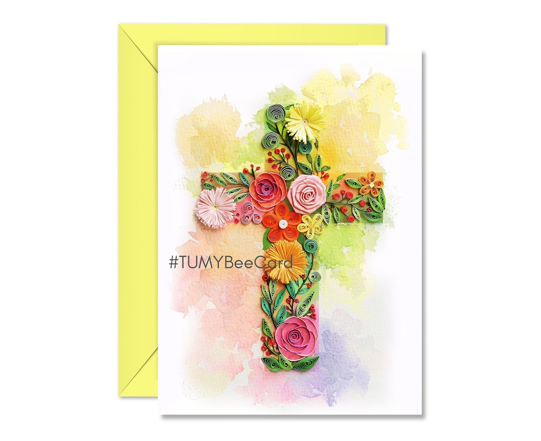 Colorful First 1st Communion Quilling Card, Pretty Baptism, Holy ...