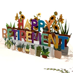 Happy Retirement Garden Pop up Card, Garden Card, Time of Your Life ...
