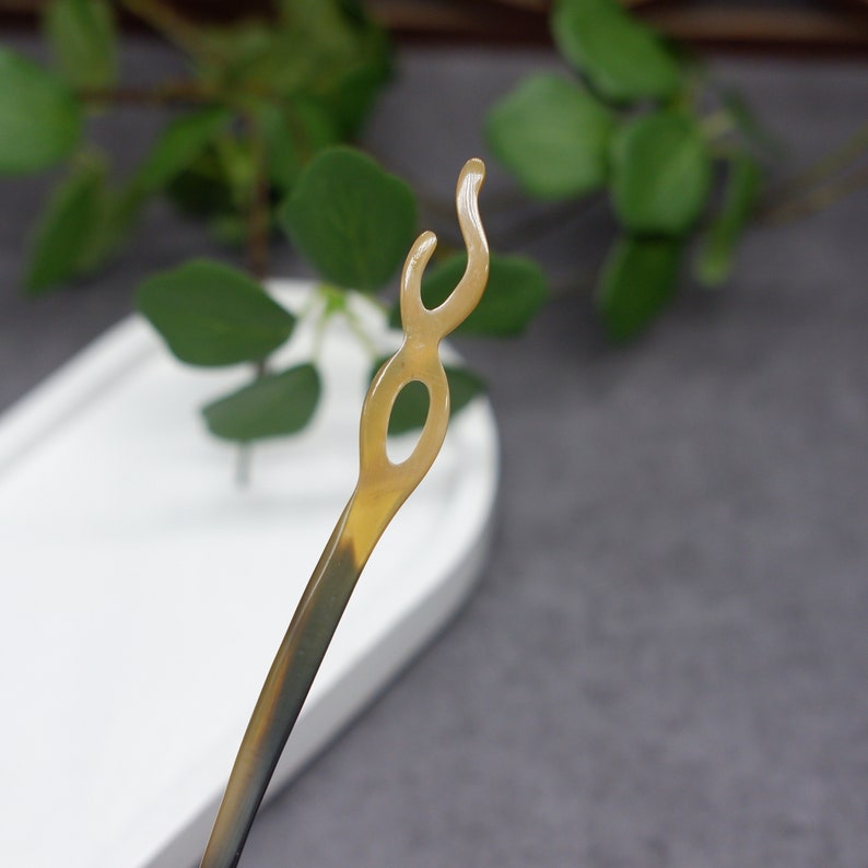 Genuine Buffalo Horn Hair Forks, Simple Stick Hair Forks, Cute Sticks ...