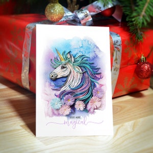 Mother's Day Quilling Card, Happy Birthday Quilling Card, Unicorn Card ...