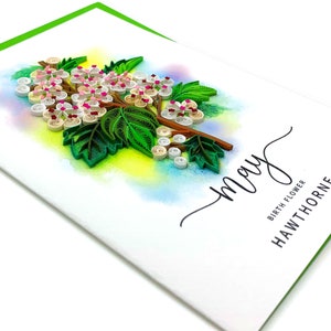 Happy Birthday Quilling Card, May Birth Flower Card, May Birthday Gifts ...
