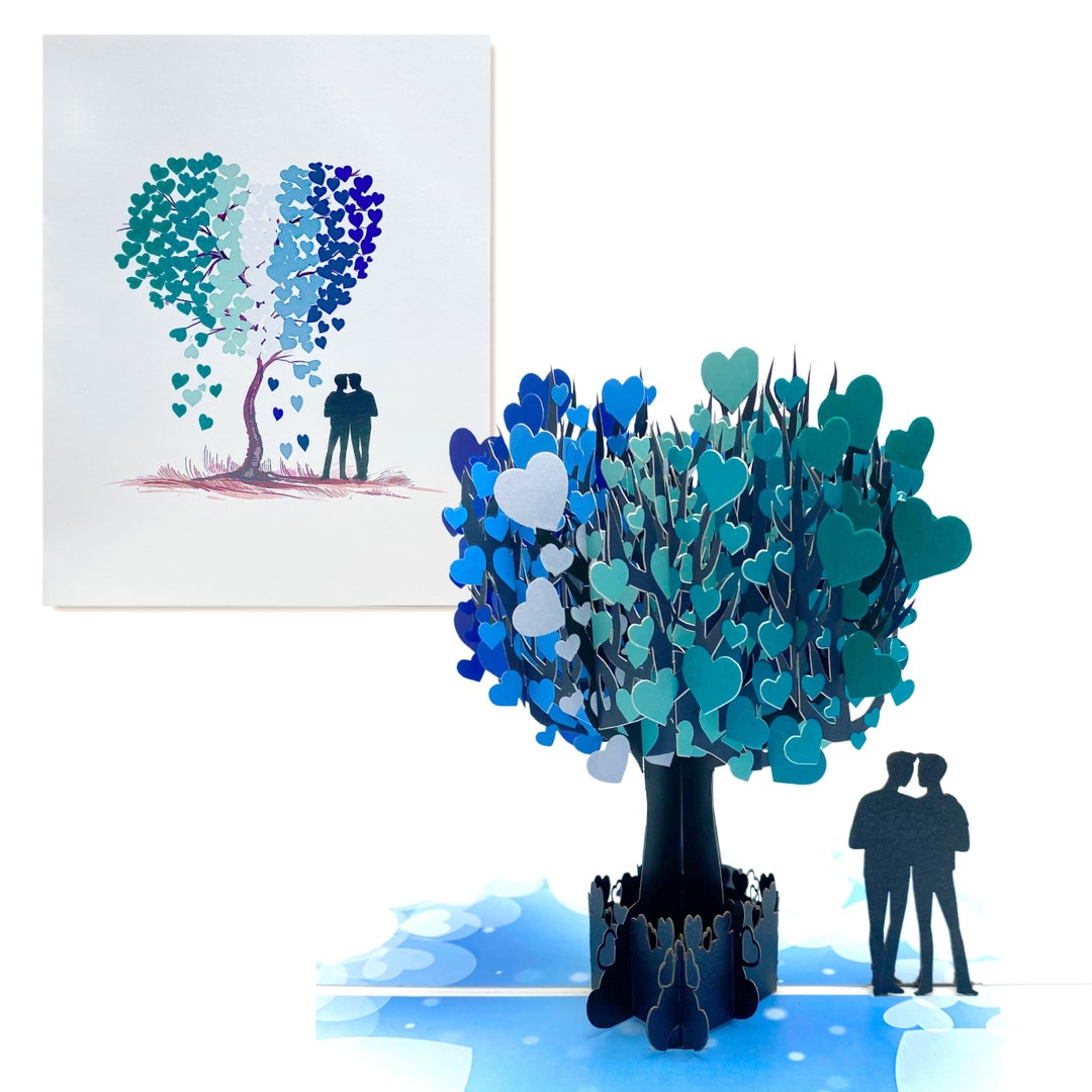 Happy Valentine 3D Pop up Card, MLM Card, Gay Valentine Card for Men ...