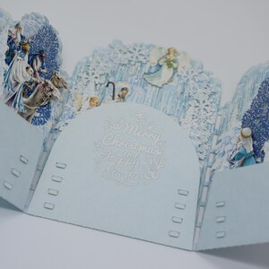 Religious Holiday Card, 3D Pop up Card, Merry Xmas Card, Christian ...