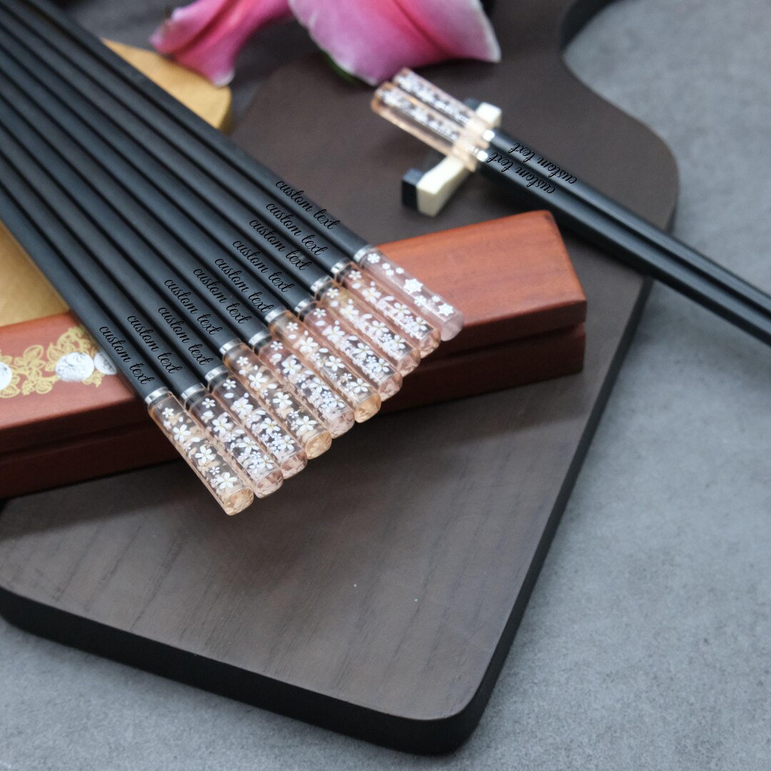 Personalized Fiber With Resin, Blossom Flower Chopstick, Mother of ...