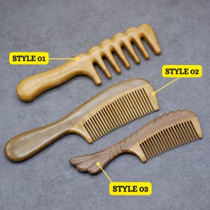 Personalized 12 Birth Month Wide Toothed Wooden Comb, Anti-static Hair ...