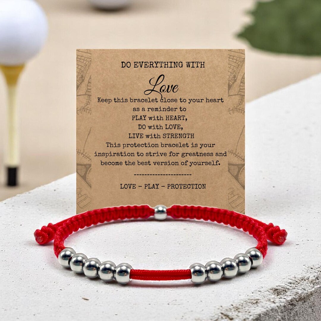Red Color, Stainless Steel Golf Counter Bracelet, Counting 10 Sliding ...
