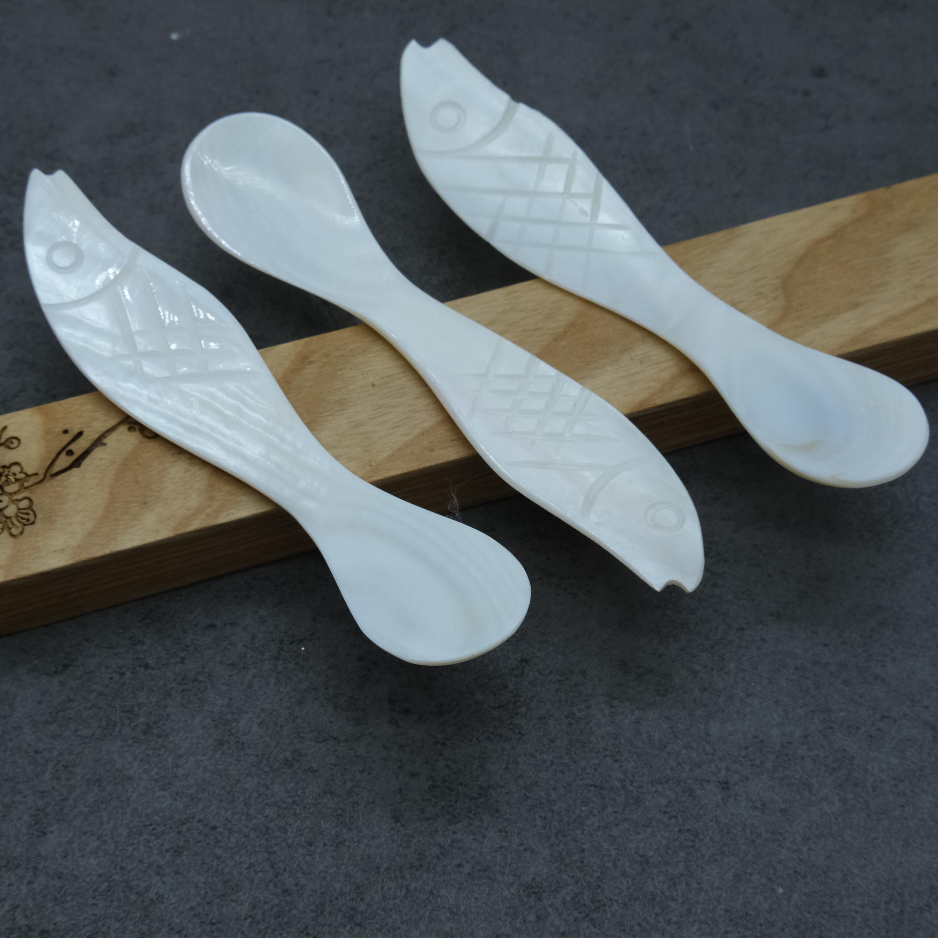 Handmade Mother of Pearl Caviar Spoon, Caviar Spoon With Fish Handle ...