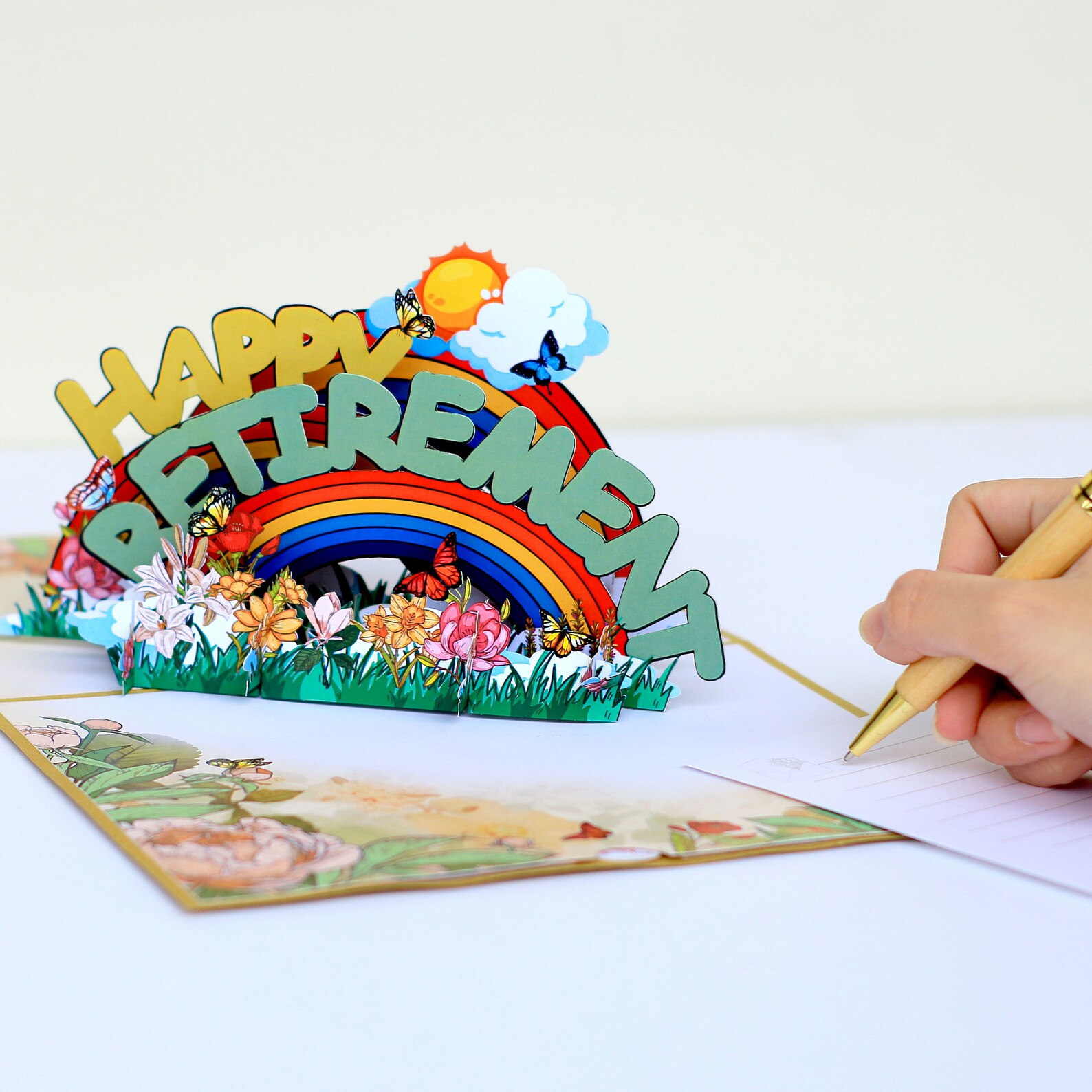 Happy Retirement Pop up Card, Rainbow Card, Time of Your Life, New ...