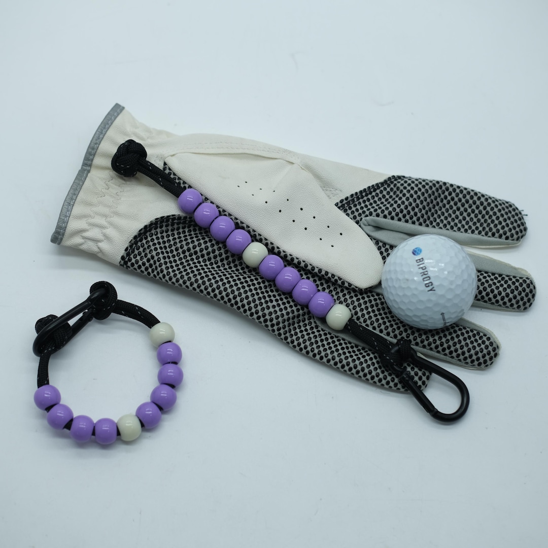 Pack 2 Purple Golf Beads Count Stroke Score Counter, Durable 550 Lbs ...