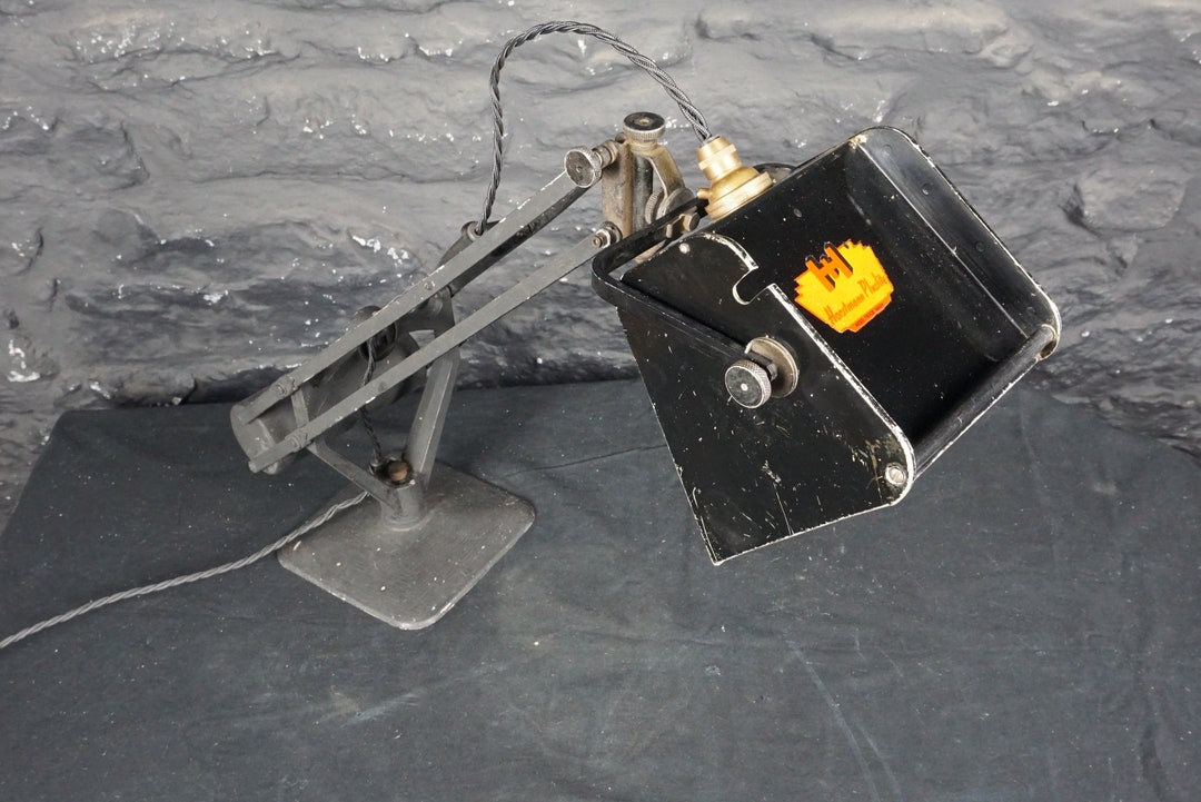 Vintage Hadrill & Horstmann Pluslite Desk Lamp ~ Rare Industrial Work ...