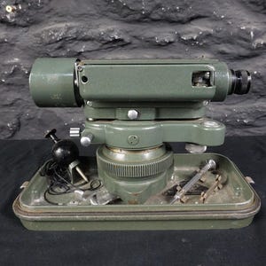 Vintage Hilger & Watts Dumpy Level Surveyors Theodolite Engineering ...