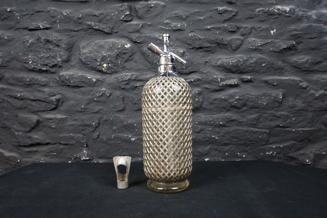 Vintage Sparklets Art Deco Wire Mesh Soda Siphon With Charger Key ...