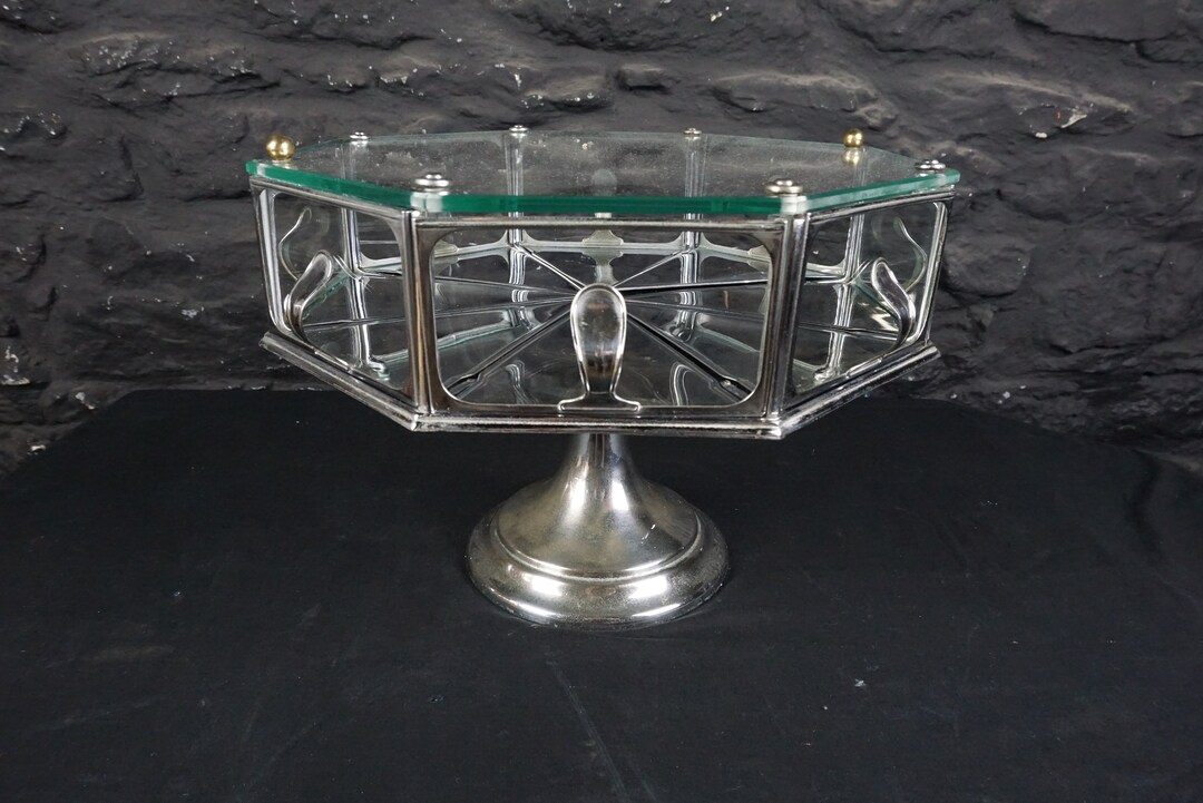 Stunning Art Deco Segmented Octagonal Cake Stand Bakery Cafe Counter ...