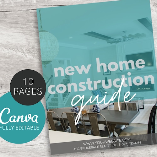 Real Estate Buyer Guide New Home Construction Guide Real - Etsy