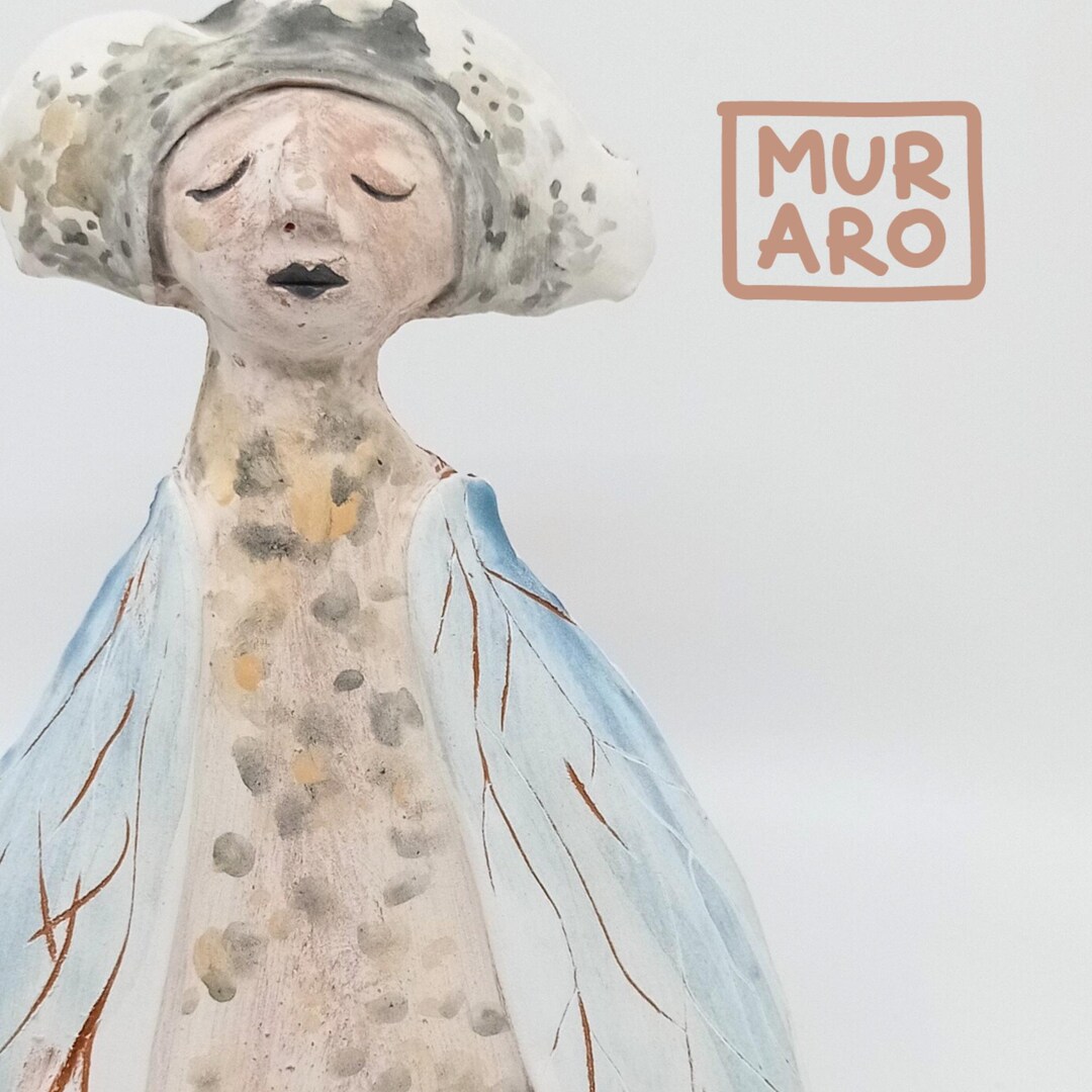 Handmade Ceramic Angel Wall Hanging: Terracotta Whimsical Sculpture - Etsy