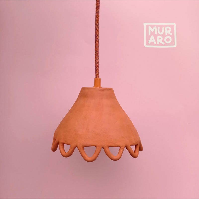 Terracotta Pendant Light - Etsy