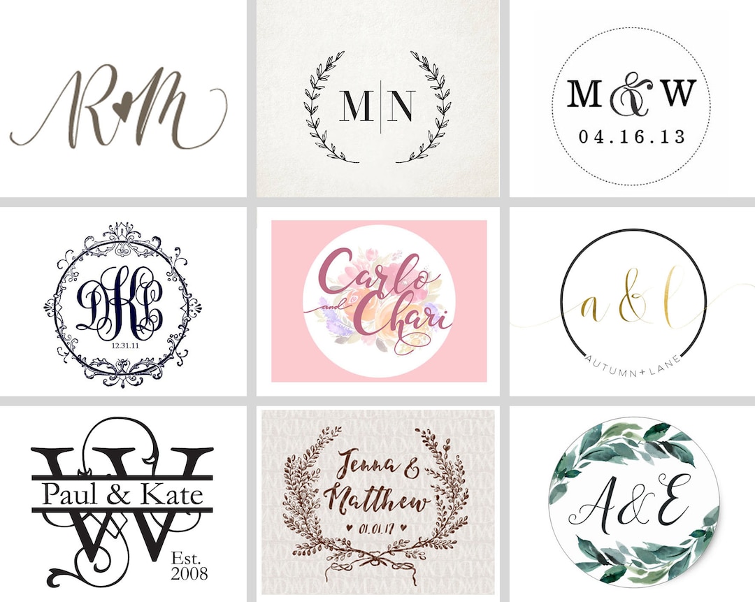 Wedding Monogram Design, Wedding Logo, Wedding Design, Wedding ...