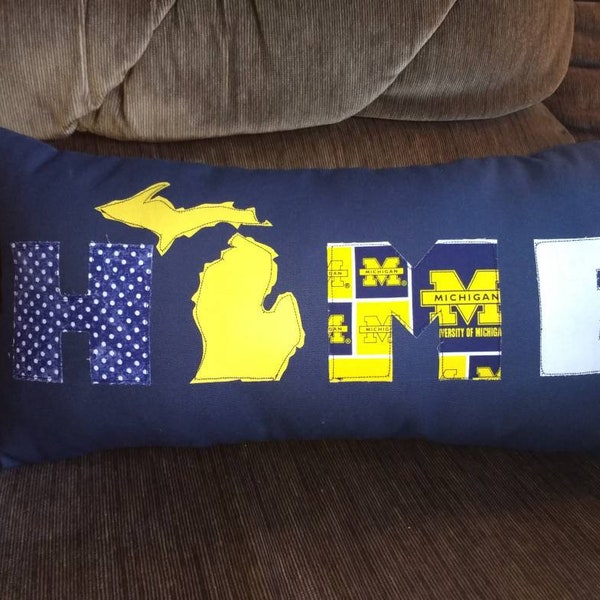 Michigan Pillow - Etsy