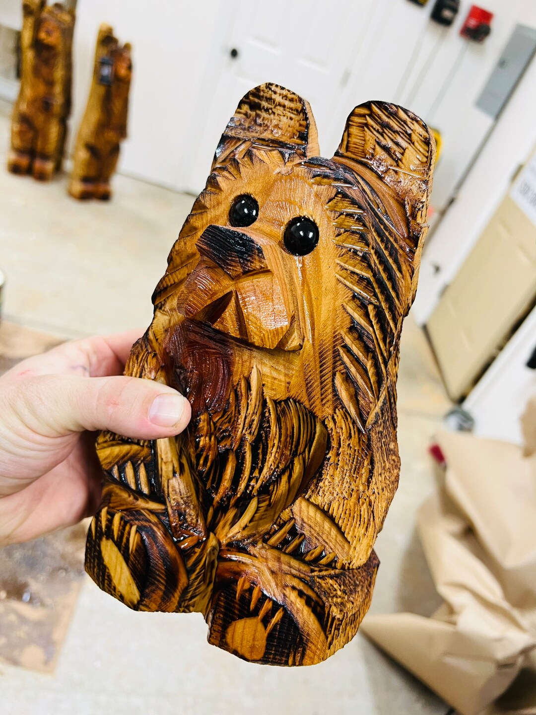 Cute Cedar Bear Chainsaw Carvings Various Sizes - Etsy