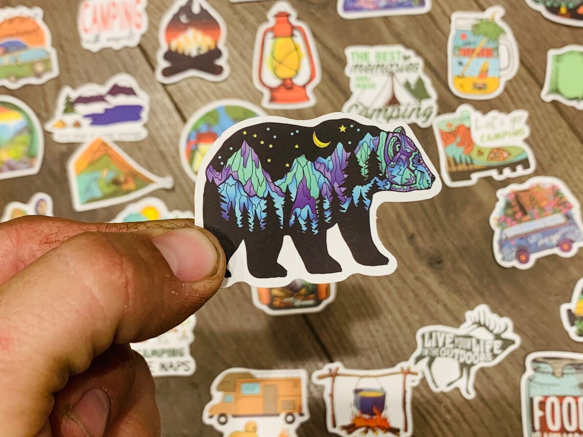 Camping Adventure Laptop, Vehicle, Water Bottle Decal Pack 45pcs * - Etsy