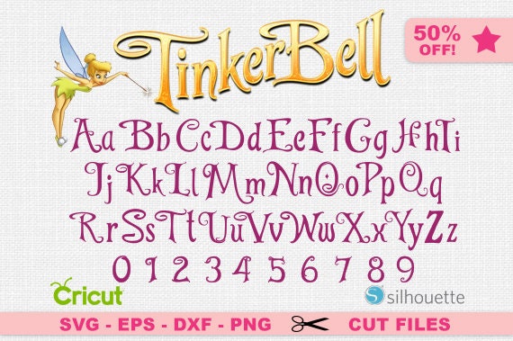 Tinkerbell font svg Tinkerbell font Tinkerbell Alphabet svg | Etsy