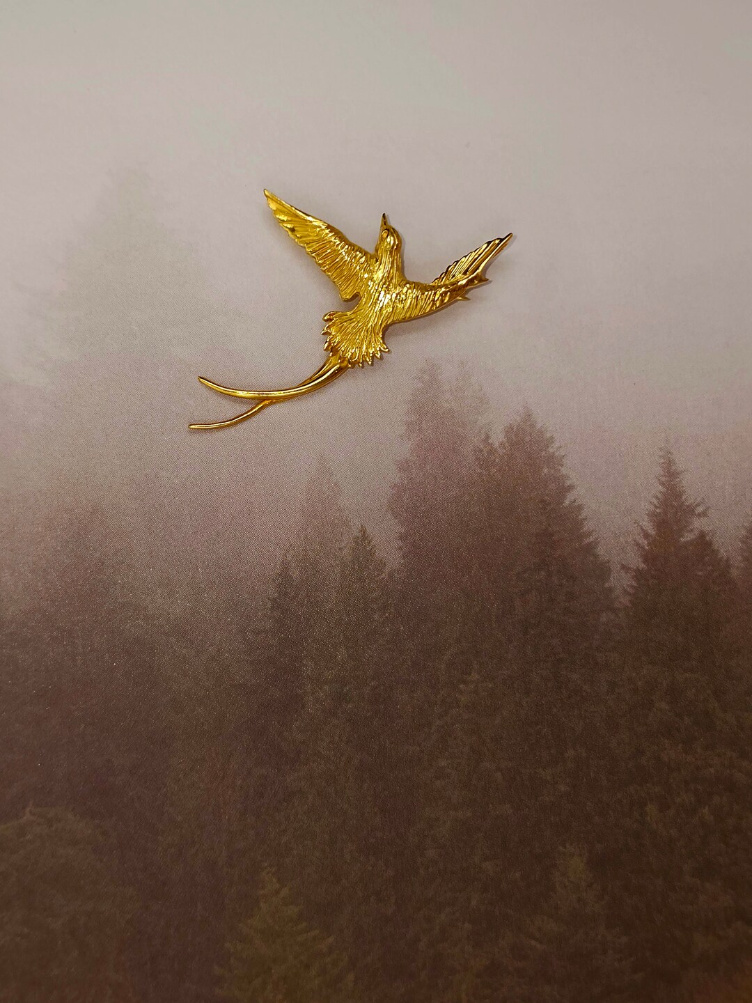 Circa 1960, a 18k Yellow Gold Mocking Jay Pin/pendant. - Etsy