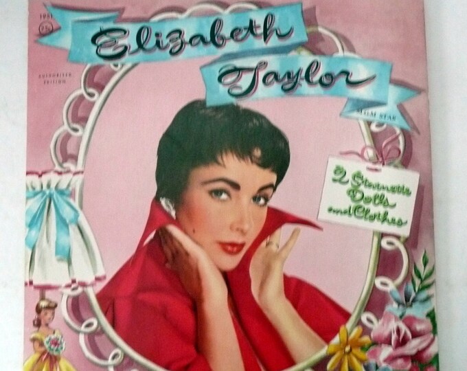 Elizabeth Taylor 1955 Paper Doll Booklet Authorized Edition Whitman - Etsy