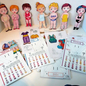 Foreign Paper Dolls With International Theme - Etsy