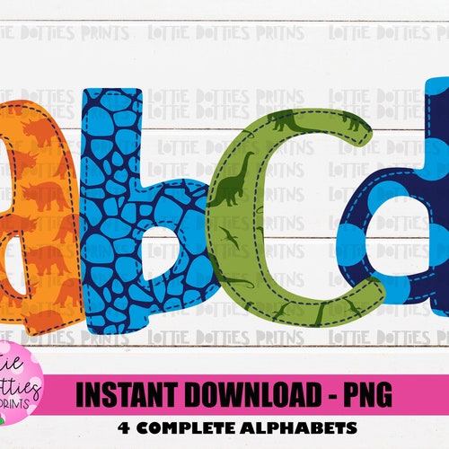 Rainbow Stripe Faux Applique Alphabet Alpha Pack Alphabet - Etsy