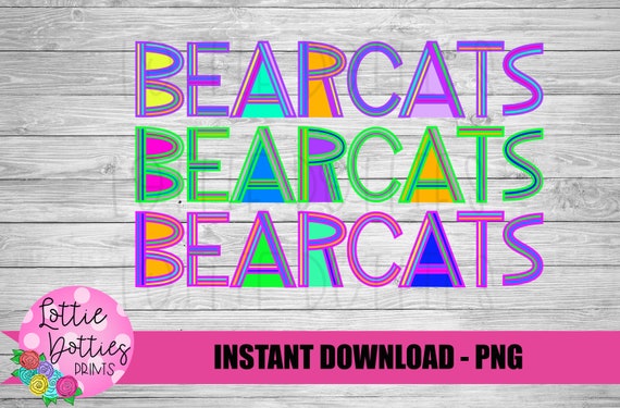 Bearcats PNG Bearcats Sublimation Design Digital Download - Etsy