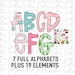 Glamping Camping Alphabet - Alpha Pack - Alphabet Clipart - Instant ...