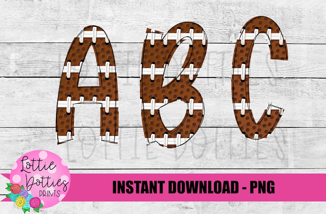 Football Alphabet - Alpha Pack - Alphabet Clipart - Instant Download - Etsy