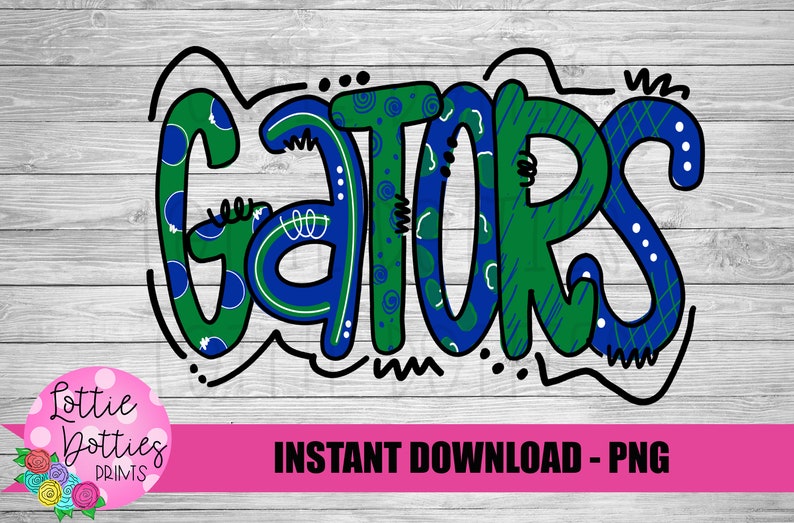 Gators Png - Digital Designs - Mascot Team Design - Etsy