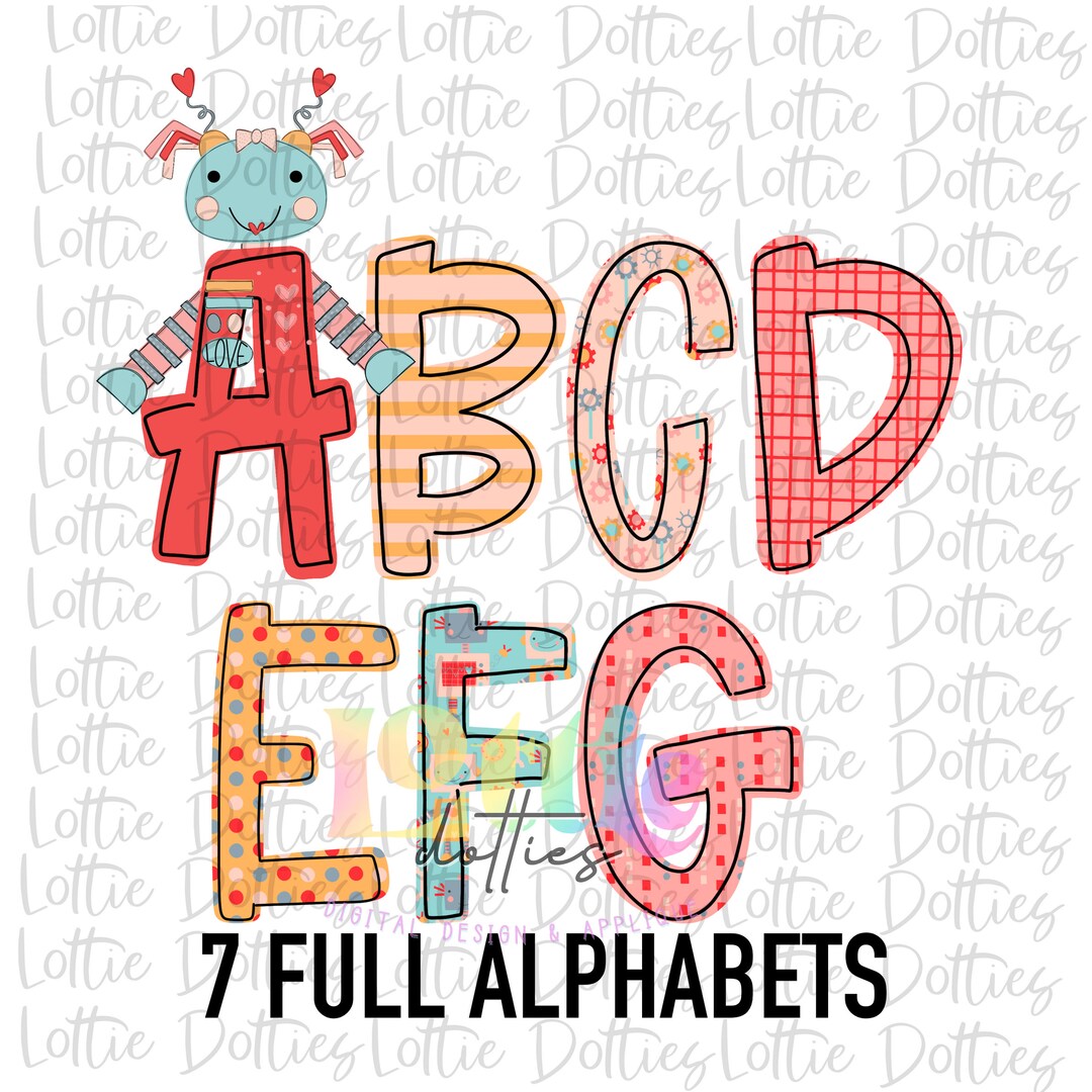 Love Bot Girl Alpha - Sublimation File - Instant Download - Digital ...