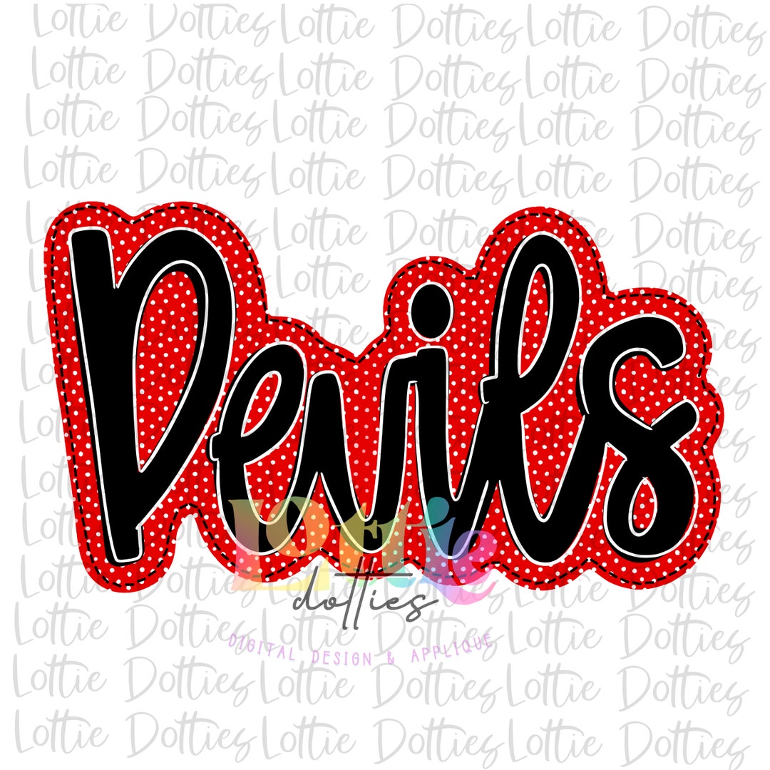 Devils Png Digital Designs Mascot Team Design - Etsy