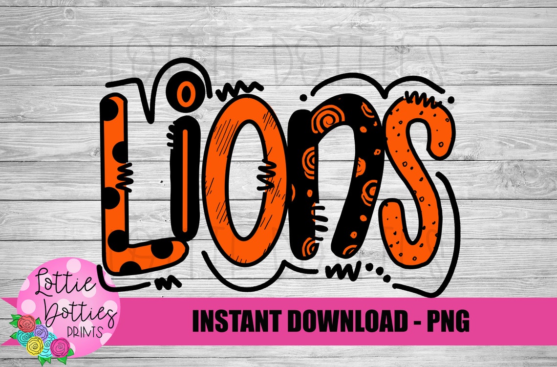 Lions PNG Lions Sublimation Design Digital Download - Etsy