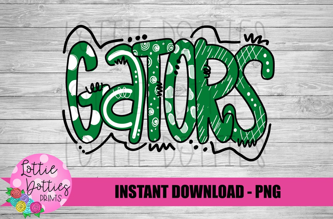 Gators Png - Digital Designs - Mascot Team Design - Etsy