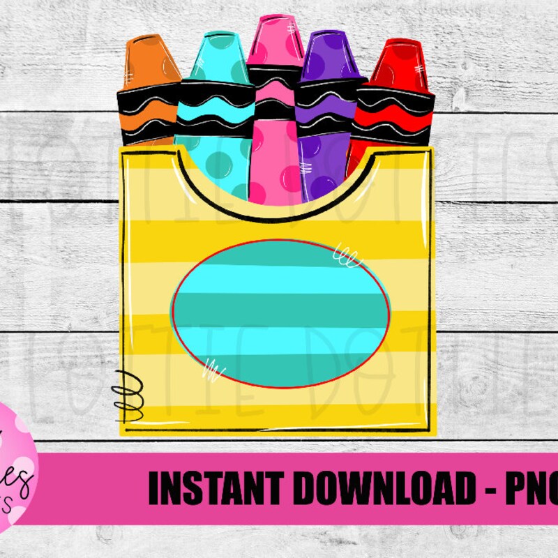 Crayon Box Clipart - Etsy