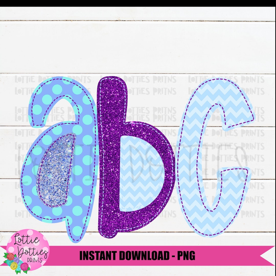 Faux Applique Alphabet - Alpha Pack - Alphabet Clipart - Instant ...