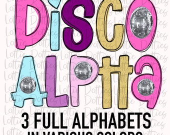 Floral and Stripe Faux Applique Alphabet Alpha Pack Alphabet Clipart ...