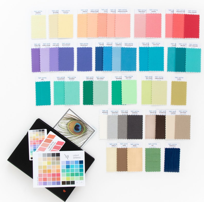 Light Spring - the ULTIMATE COLLECTION of Fifty Fabric Swatches - Etsy