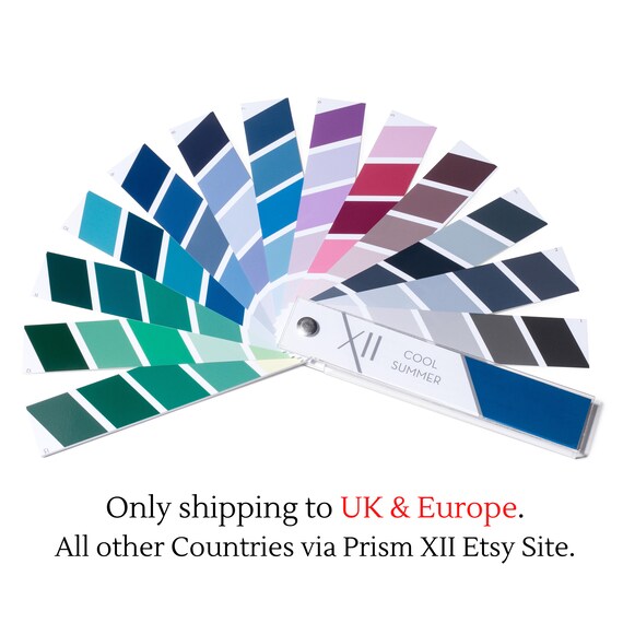 Cool Summer Colour Palette Fan - Etsy