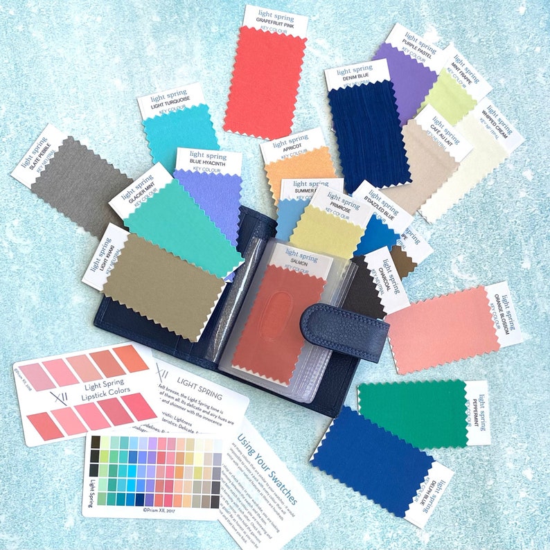 Light Spring Swatches Top 22 Collection- (colours and Neutrals) in a ...