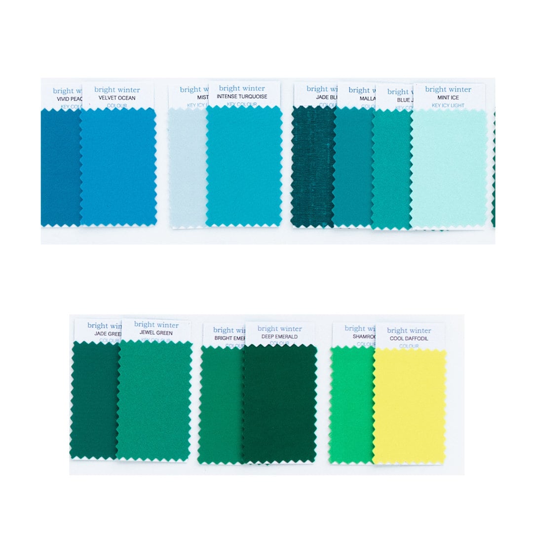 Bright Winter - the ULTIMATE COLLECTION of Fifty Fabric Swatches - Etsy