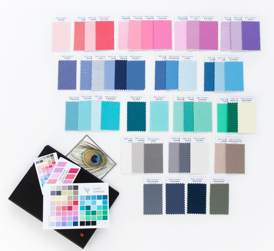 Light Summer - the ULTIMATE COLLECTION of Fifty Fabric Swatches - Etsy