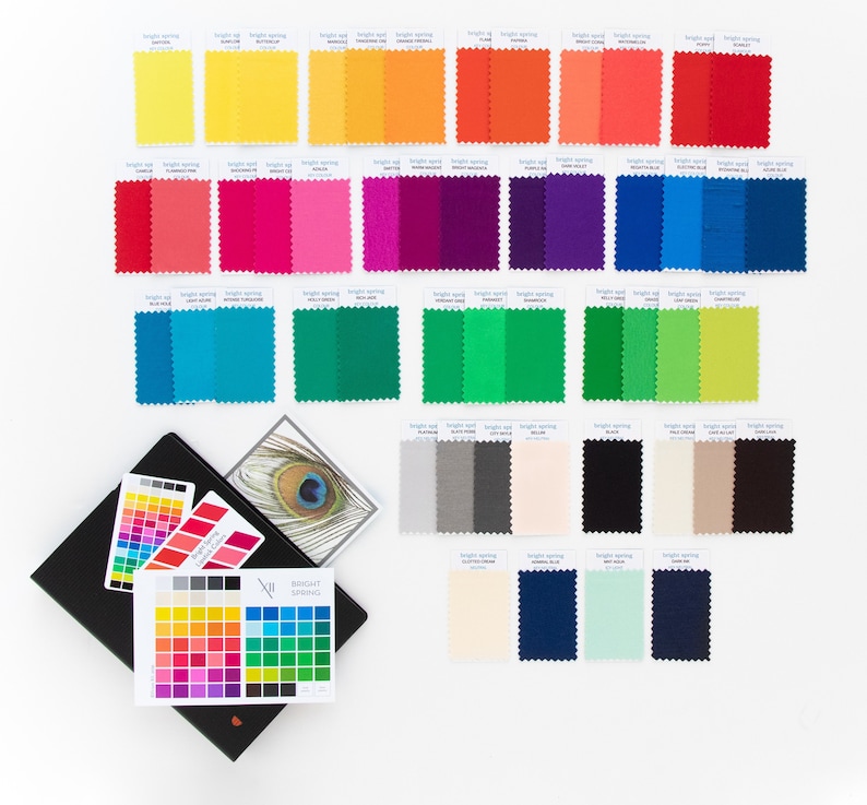 Bright Spring -the ULTIMATE COLLECTION of Fifty Fabric Swatches - Etsy